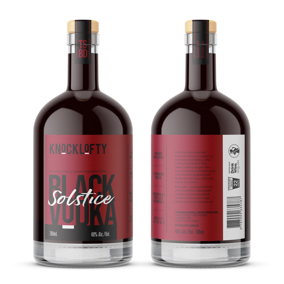 Knocklofty Black Vodka – Hop Vine & Still