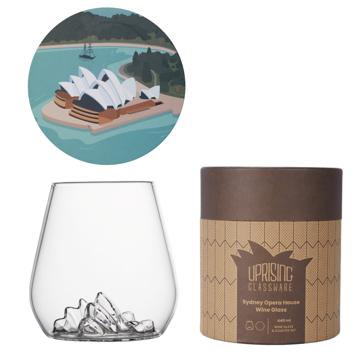 Sydney Opera House Wine Glass – Hop Vine & Still